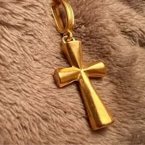 Vintage | Jewelry | Vintage Large Chunky Goldtoned Religious Christian ...